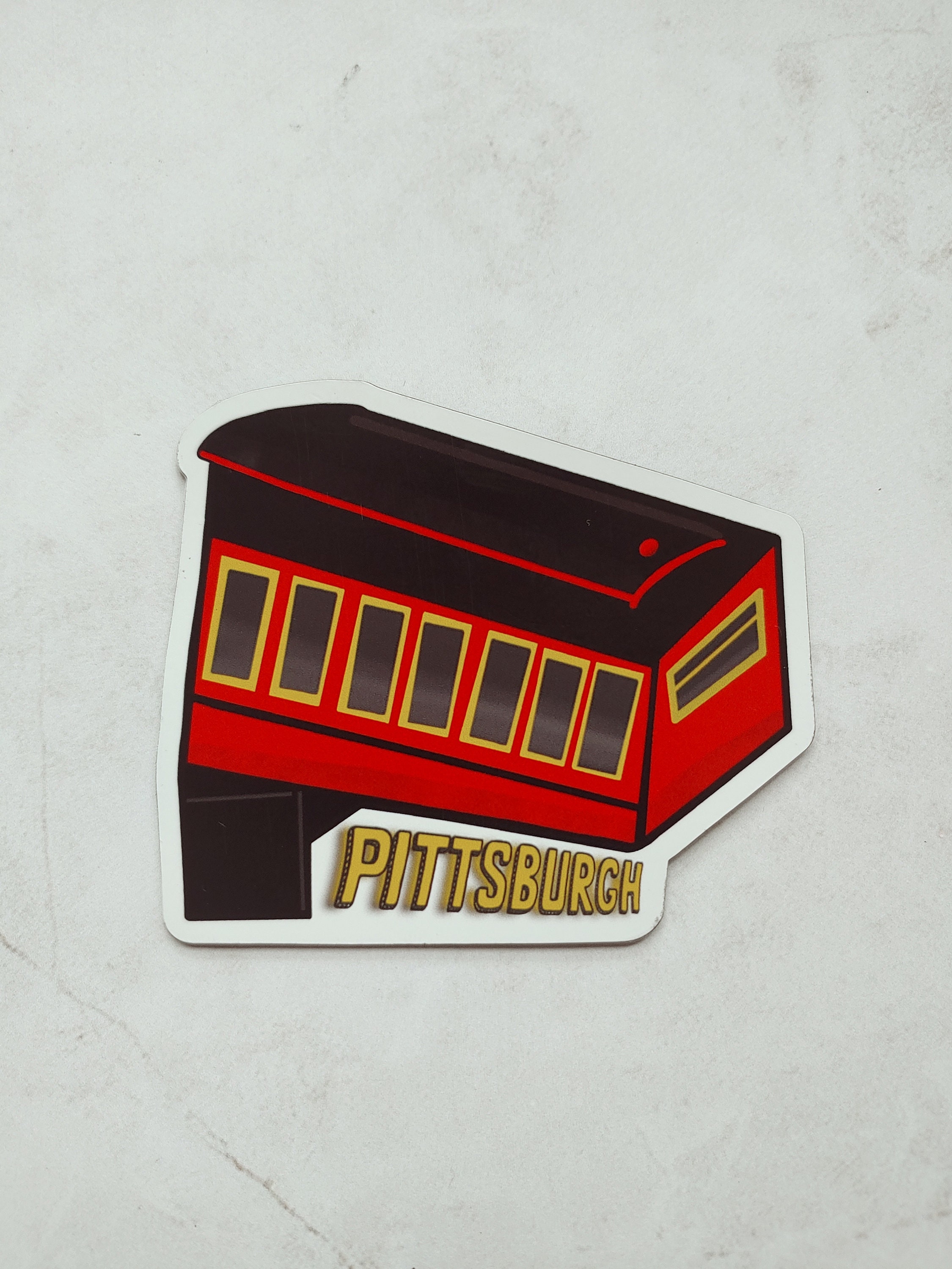 Waterproof Vinyl Pittsburgh Incline Sticker Free Shipping - Etsy