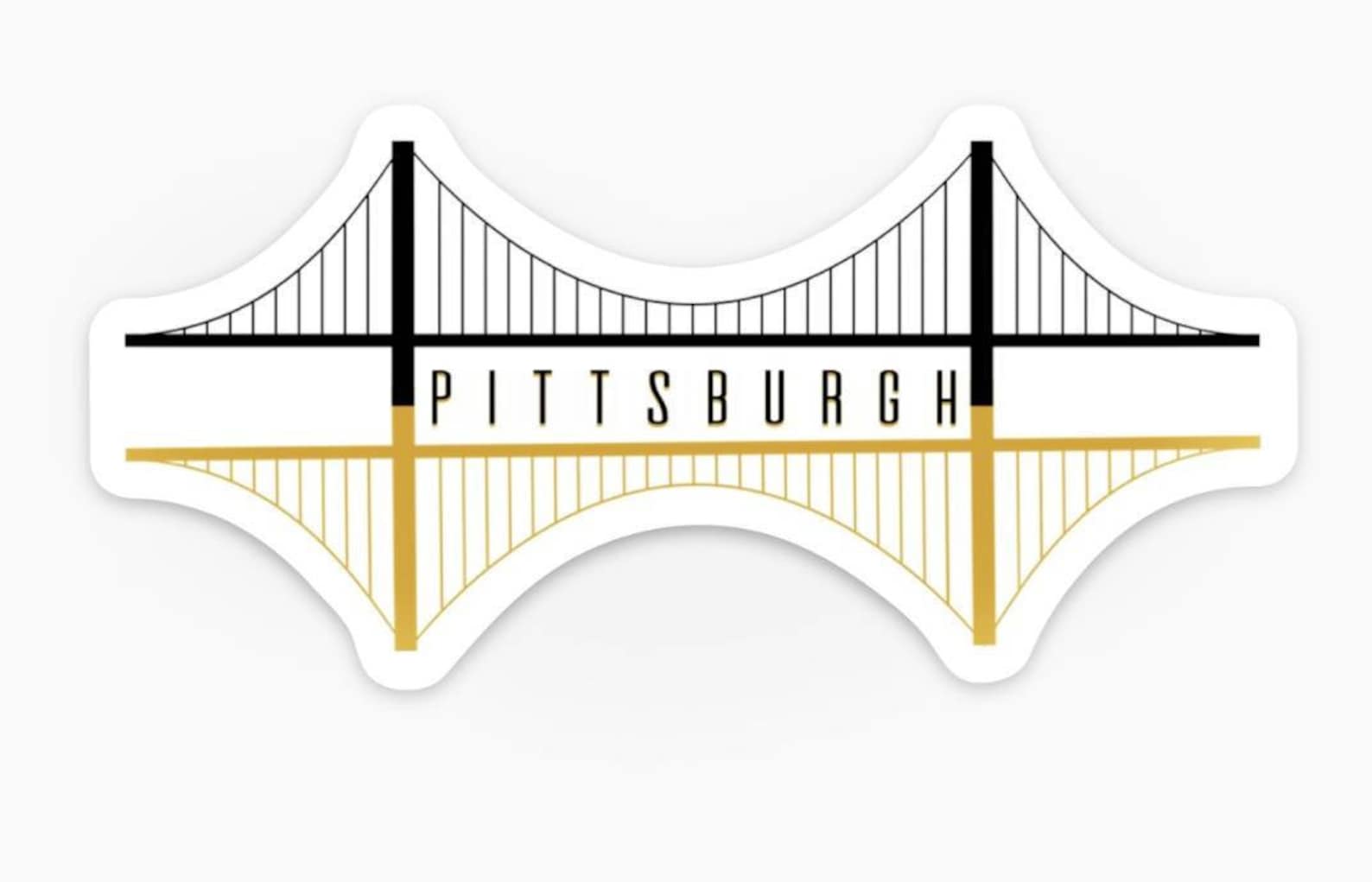 Waterproof Vinyl Pittsburgh Bridge Sticker free Shipping - Etsy