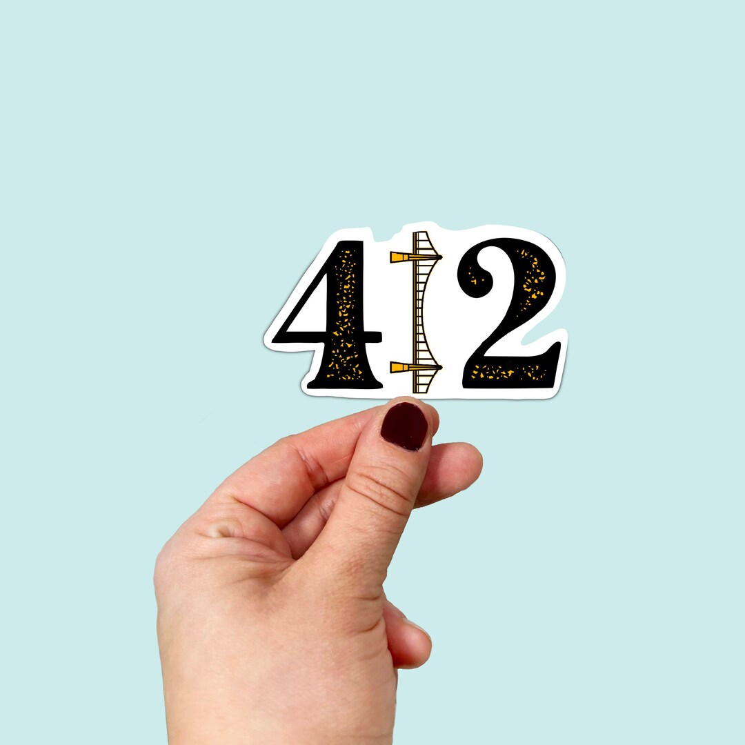 Waterproof Vinyl 412 Pittsburgh Bridge Sticker | Free Shipping | Vinyl ...
