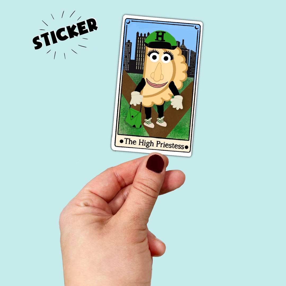 Waterproof Vinyl the High Priestess Pittsburgh Tarot Card Sticker ...