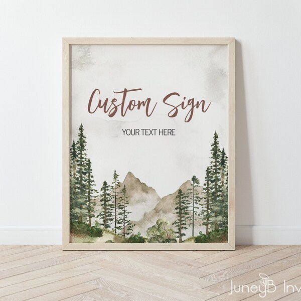 Watercolor Mountains - Etsy