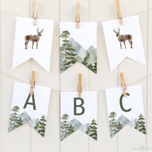Adventure Bridal Shower Banner Template | Mountain Bridal Shower ...
