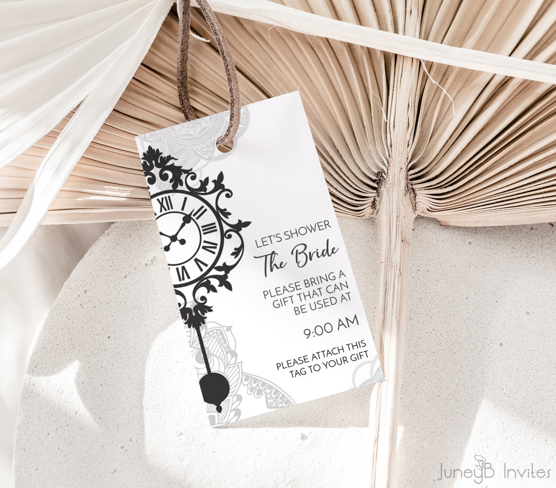 Around the Clock Bridal Shower Invitation Printable Vintage - Etsy
