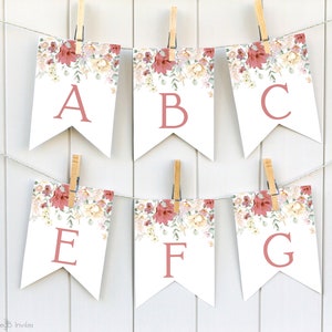 Love in Bloom Banner Template Wildflower Bridal Shower Printable Banner ...