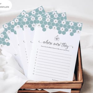 Bride to Bee Bridal Shower Game: Couples Photo (editable Template) - Etsy