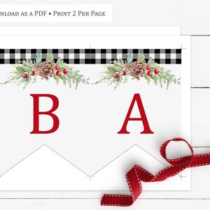 Christmas Baby Shower Banner Template | Custom Banner | Santa Baby Baby ...