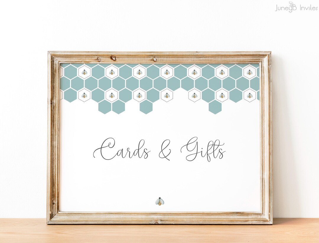 Bee Cards and Gifts Sign: First Bee Day Decor (editable Template) - Etsy