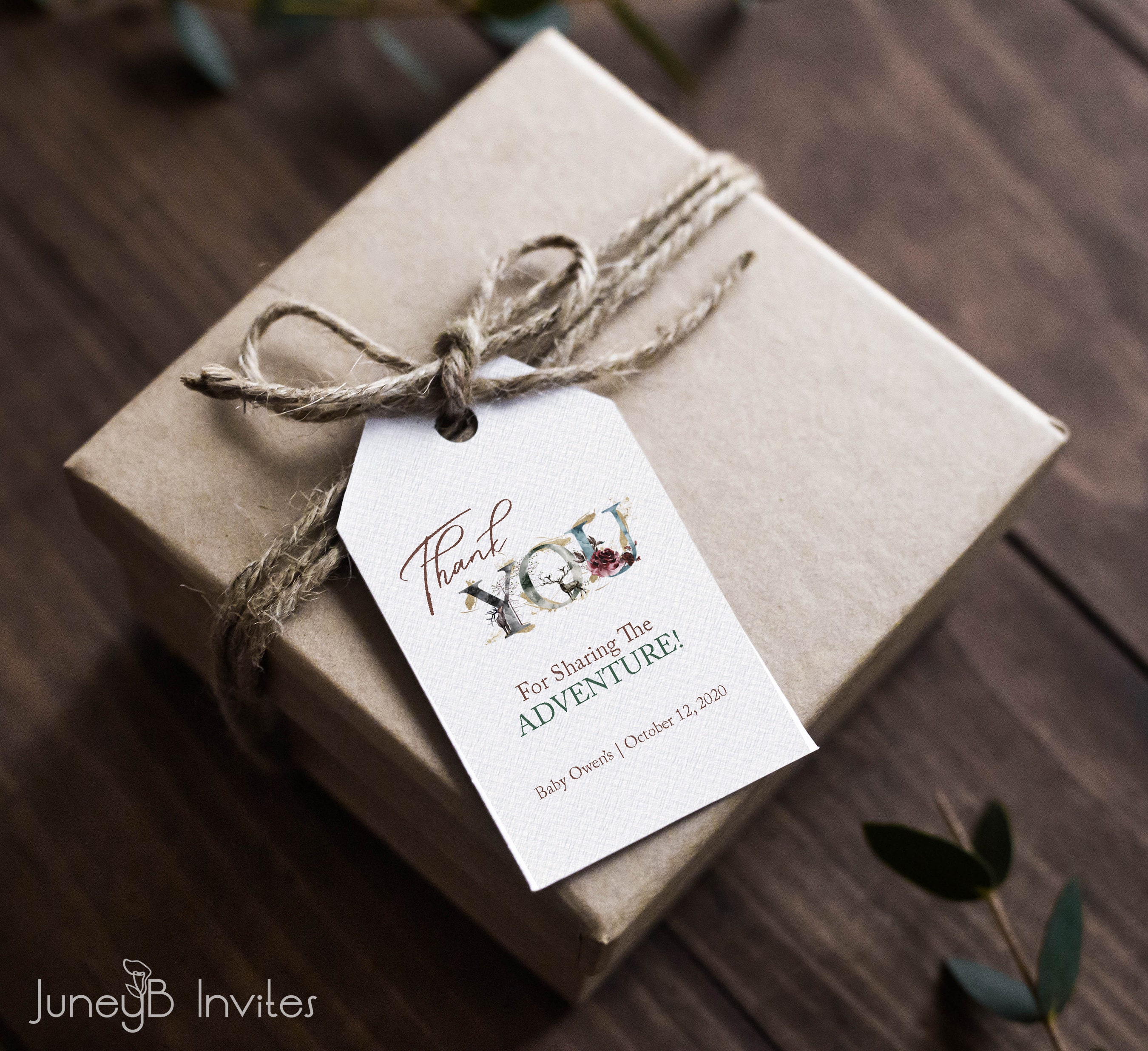 Woodland Karten und Geschenke Schild, Babyparty Dekor (druckbare PDF ...