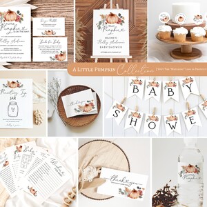 Pumpkin Baby Shower Custom Sign Template | Fall Baby Shower Sign ...