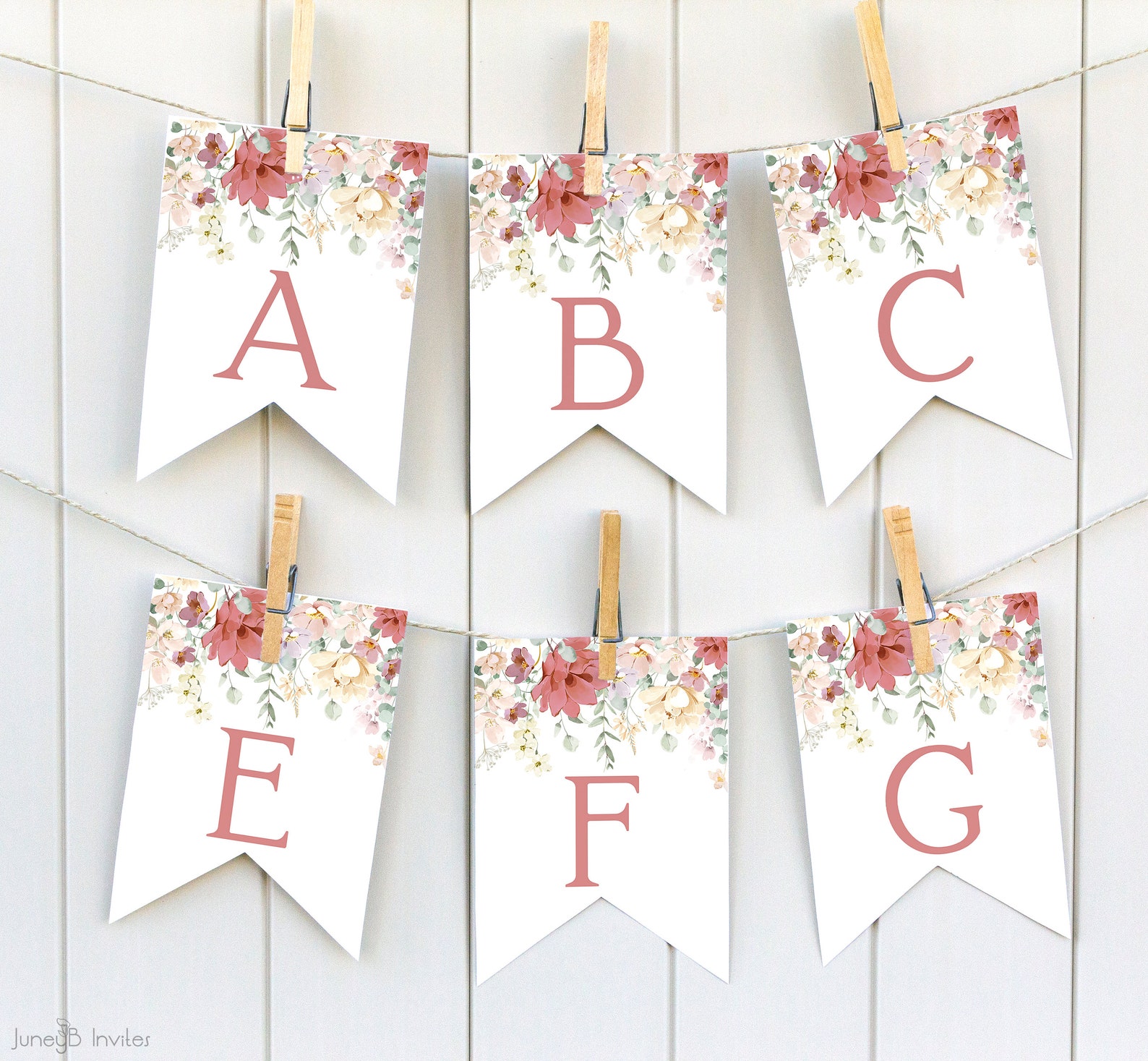 Baby in Bloom Banner Template Wildflower Baby Shower - Etsy