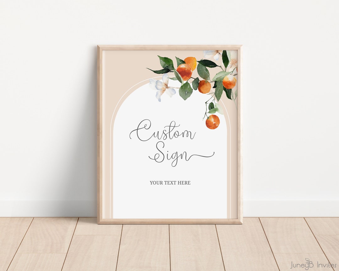 Little Cutie Custom Sign Template | Cutie Baby Shower Sign | Cutie ...