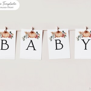 A Little Pumpkin Baby Shower Banner | Fall Baby Shower Printable Banner ...
