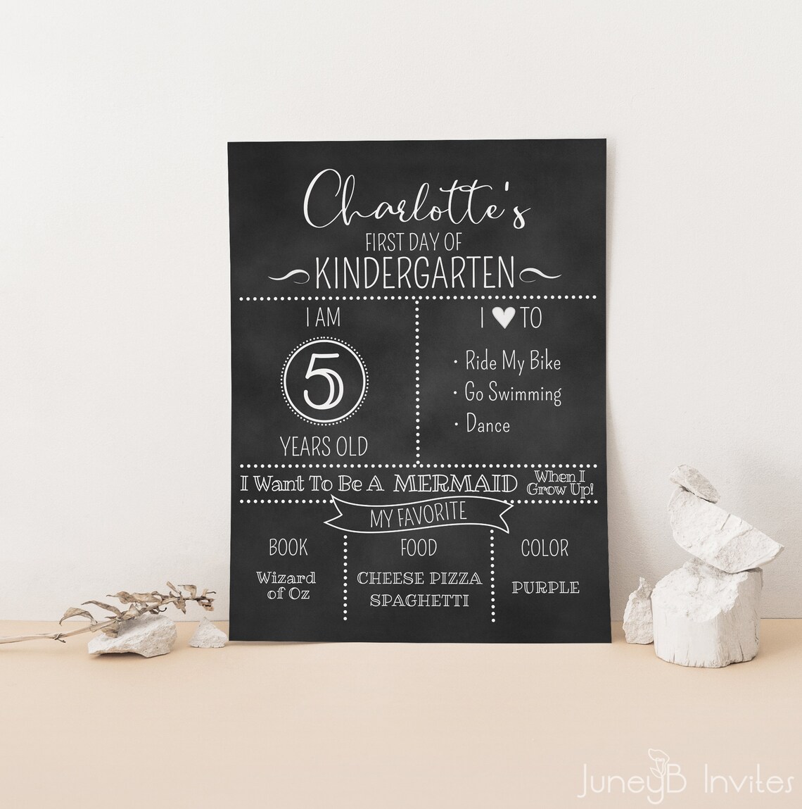 First Day of School Chalkboard Sign Editable Back to School - Etsy