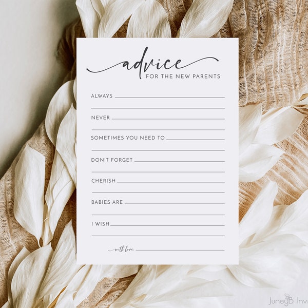 Baby Advice Cards - Etsy