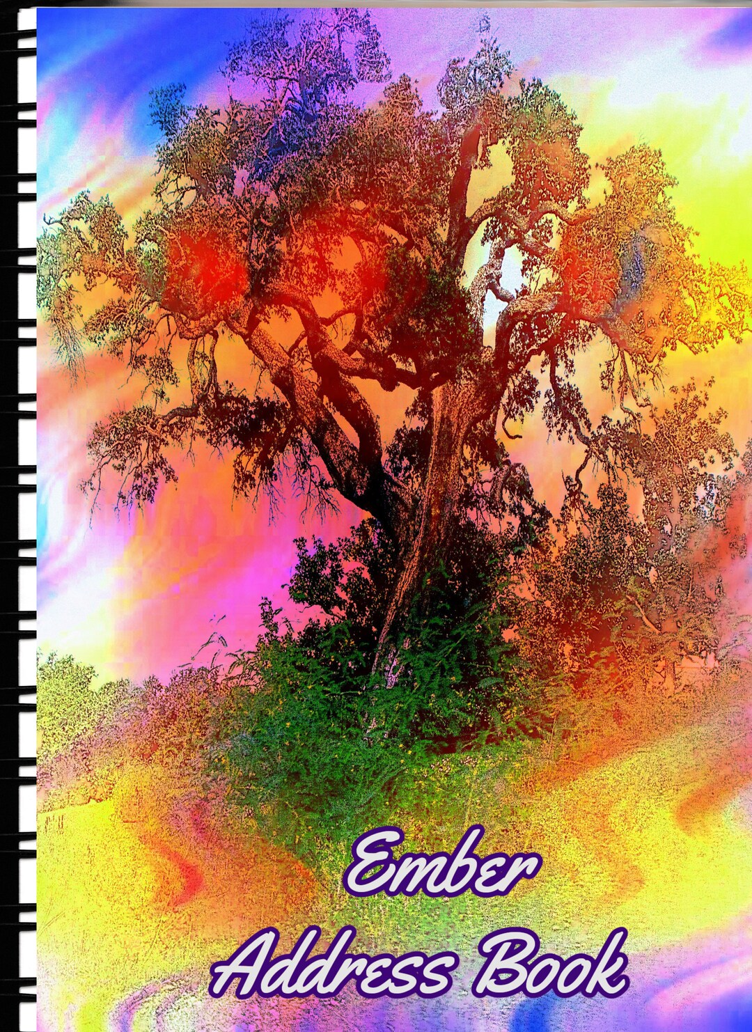 Rainbow Tree Address Book With Optional Web Pages - Etsy