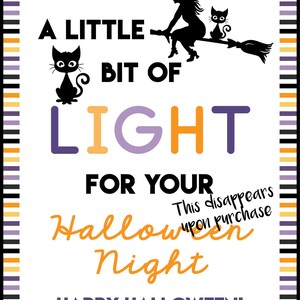 A Little Bit of Light for Your Halloween Night Glow-stick Cards ...
