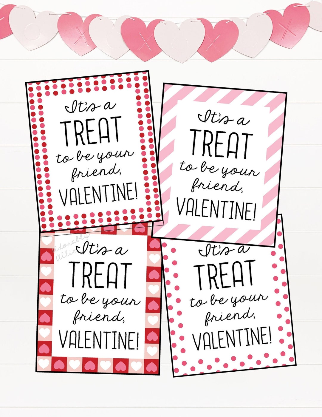 It's A TREAT to Be Your Friend, Valentine! | Valentine Treat Tags ...