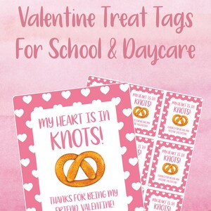 My Heart is in Knots Valentine Printable | Pretzel Valentine Card ...
