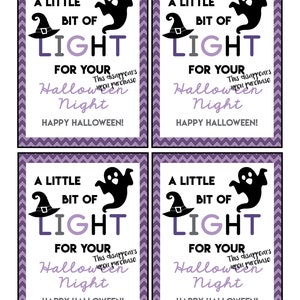 A Little Bit of Light for Your Halloween Night Glow-stick Cards ...