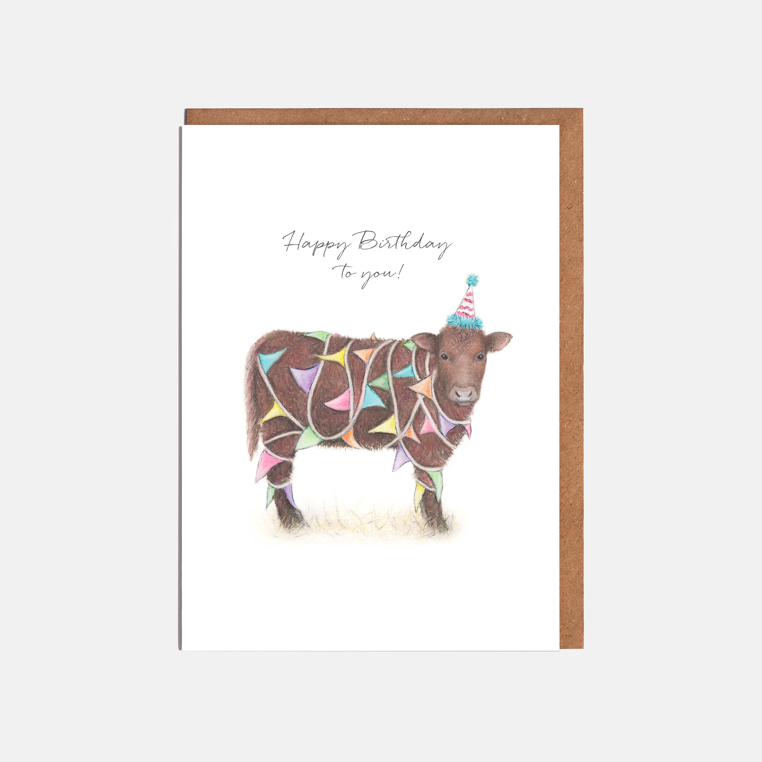 Cow Birthday Card 'happy Birthday to You Card - Etsy