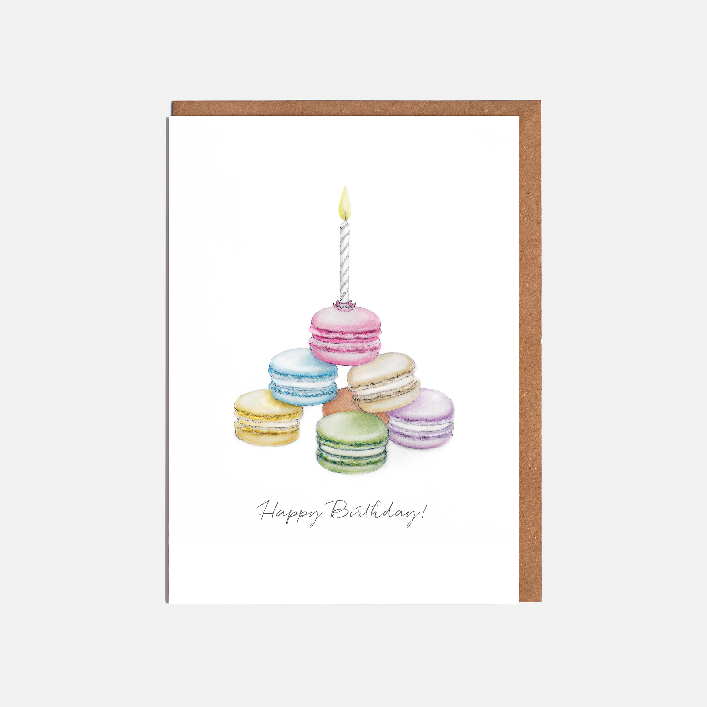 Macaron Birthday Card - 'happy Birthday' - Card for Her - Etsy