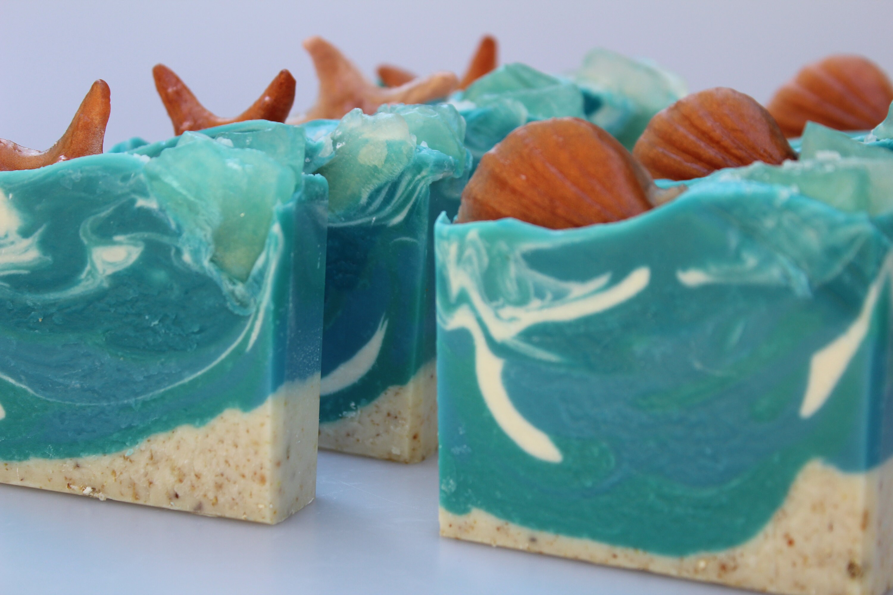 Beachy Handmade Soap Seashell Soap Seaglass Soap - Etsy Canada