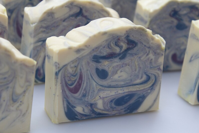 Jammin' Blueberry Handmade Soap With Moisturizing Jojoba Beads - Etsy