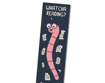 Bookworm Bookmark - Etsy