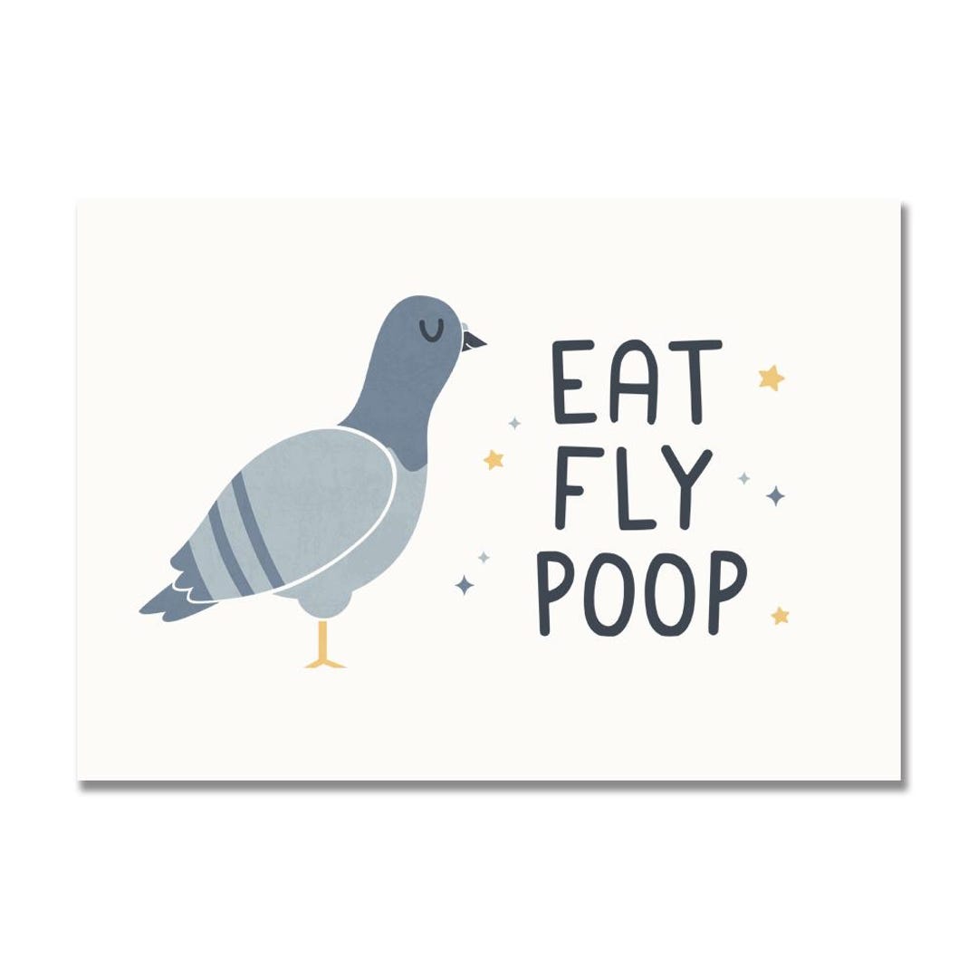 Eat Fly Poop Art Print - Etsy