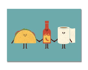 Taco Art Print | Etsy