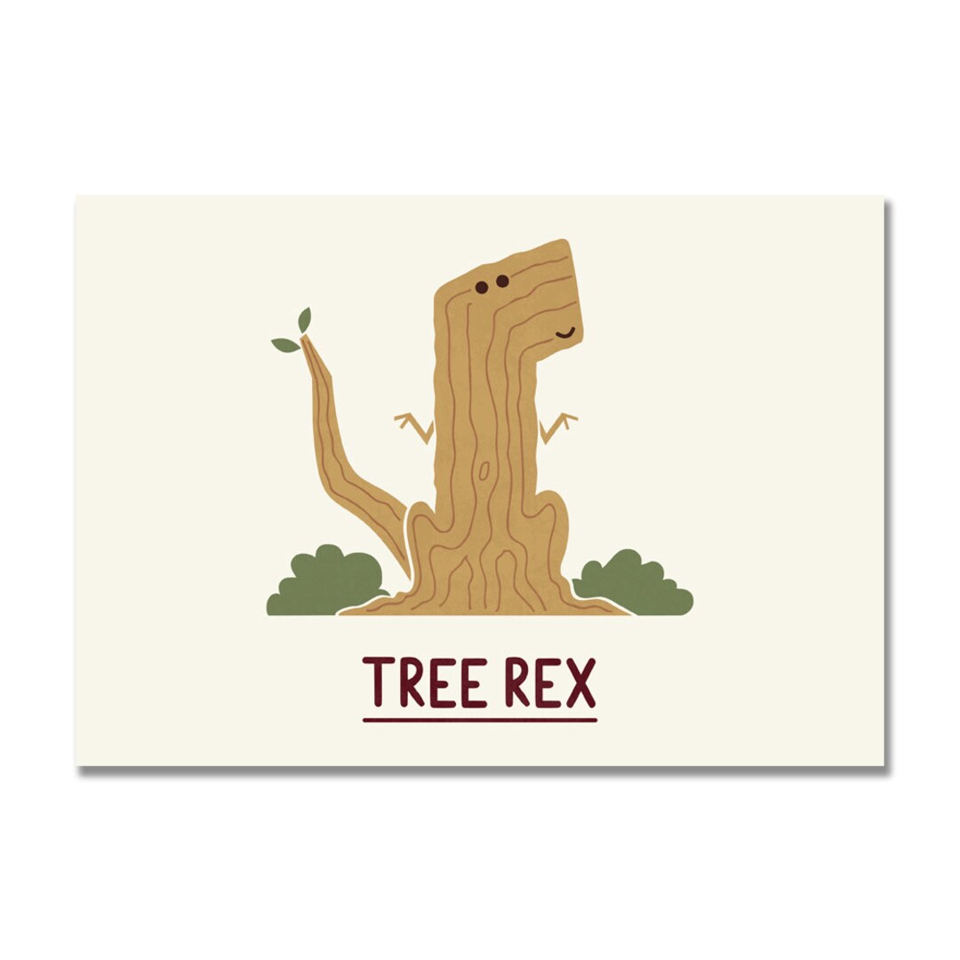 Tree Rex Art Print - Etsy