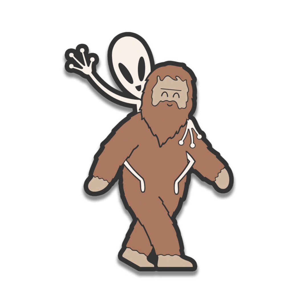 Alien Piggyback Sticker - Etsy