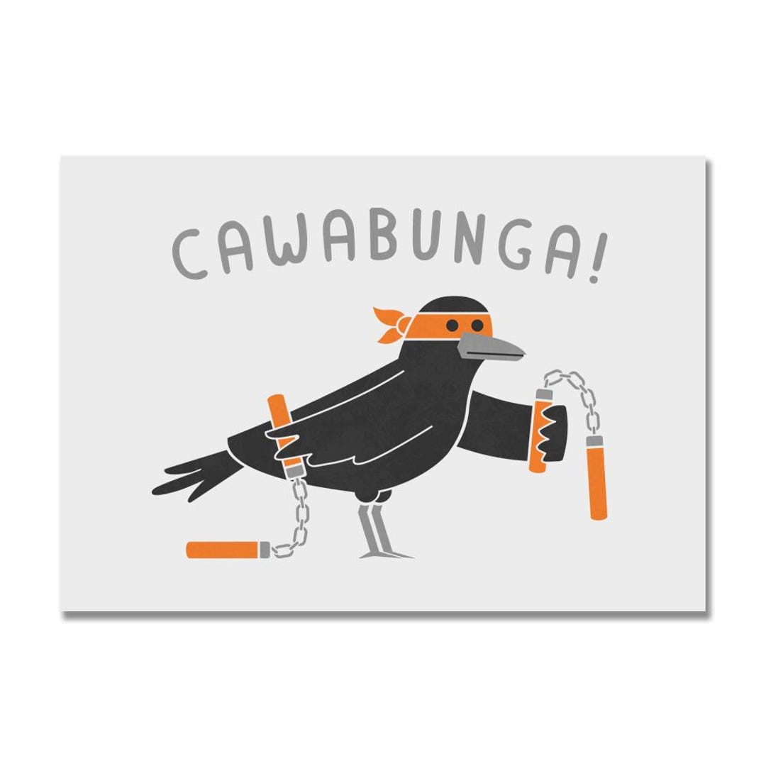 Cawabunga Art Print - Etsy