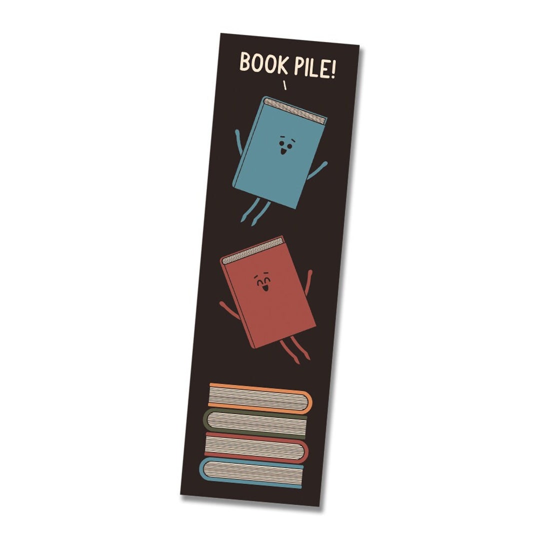 Book Pile Bookmark - Etsy