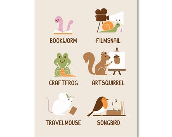 Bookworm Print - Etsy