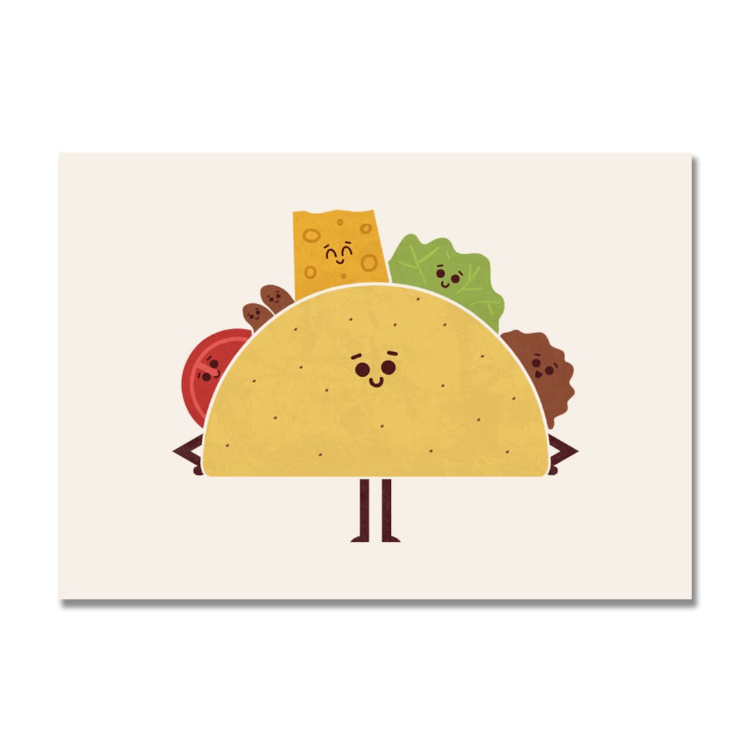 Taco Friends Art Print - Etsy