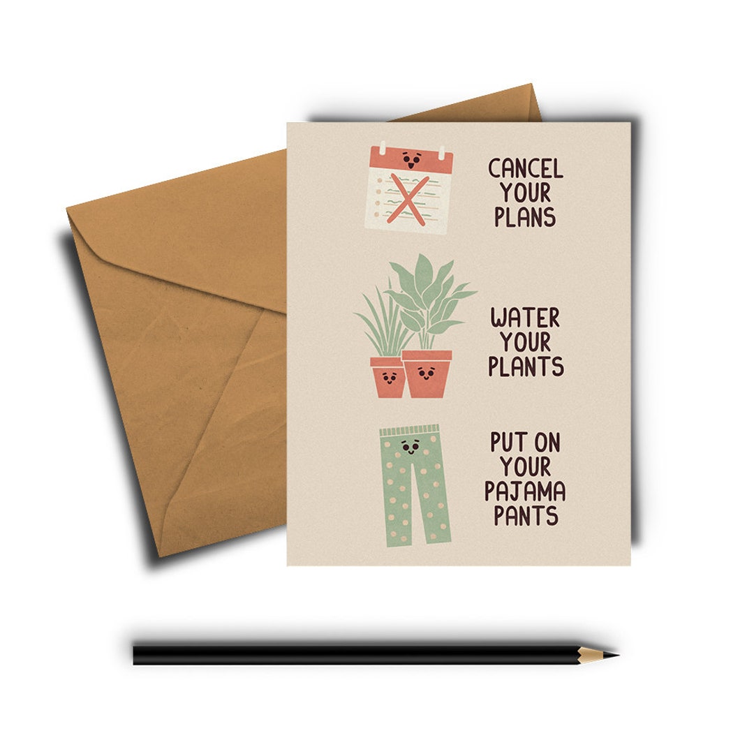 Plans Greeting Card - Etsy