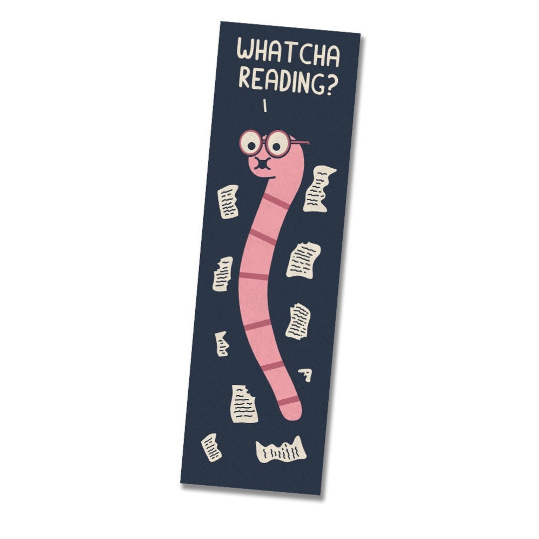 Bookworm Bookmark - Etsy