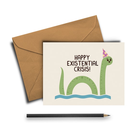 Existential Birthday Greeting Card - Etsy