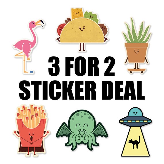 3 for 2 Sticker Deal - Etsy