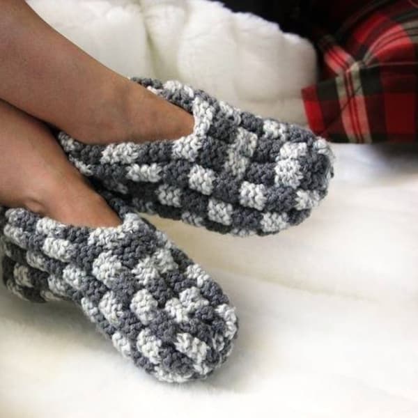 Knitted Slippers - Etsy Canada