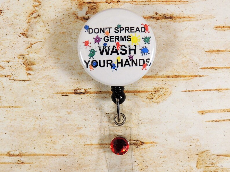 Infection Control Retractable Badge Reel ID Badge Holder Key - Etsy