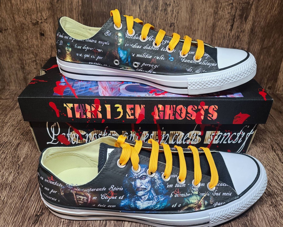 Zodiac Ghost Converse Shoes - Custom Scary Horror Shoes for Birthday ...