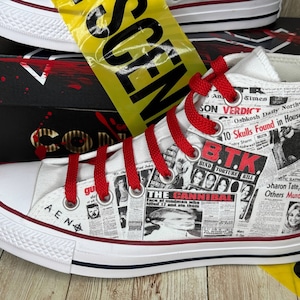 Serial Killer Converse High Tops - Custom Scary Horror Shoes for ...