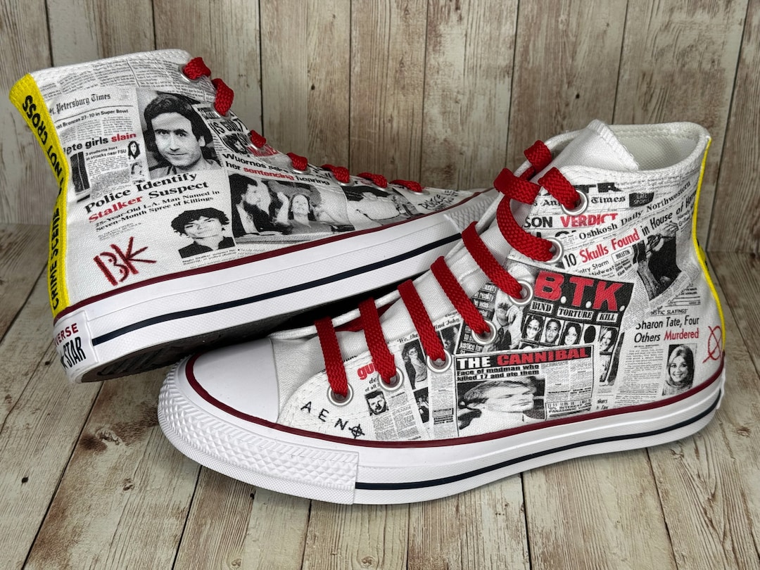 Serial Killer Converse High Tops - Custom Scary Horror Shoes for ...