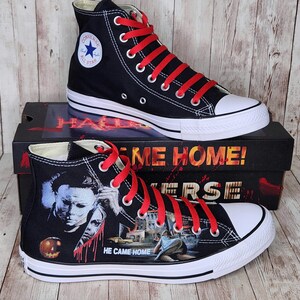 Halloween Converse High Tops - Custom Scary Horror Sneakers for ...