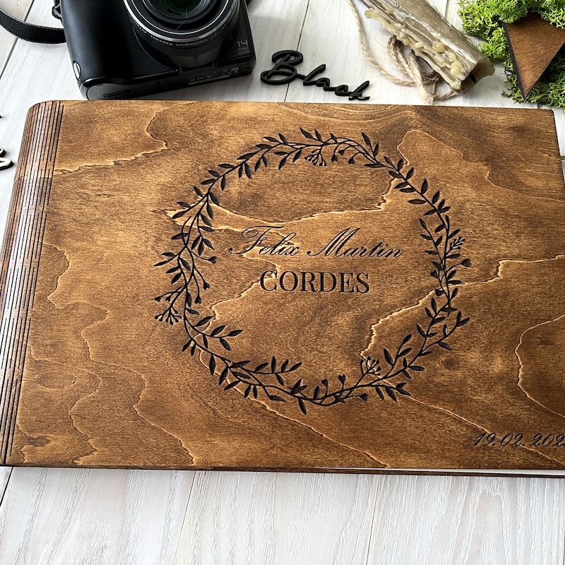 Wood Scrapbook - Etsy
