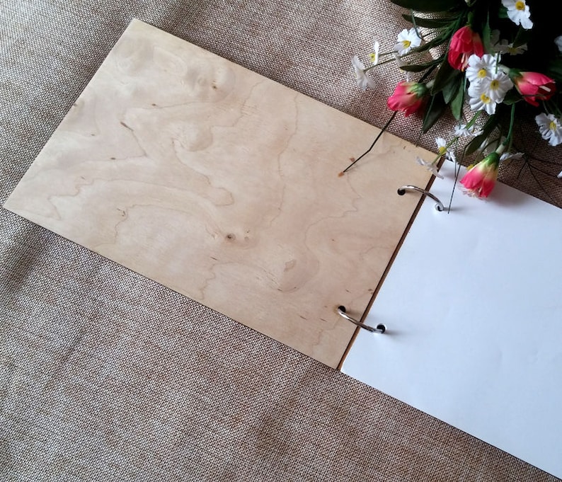 Personalized Guest Book Wood Engraved Guest Book Rustic - Etsy