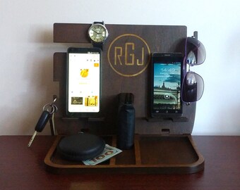 Wood phone stand | Etsy