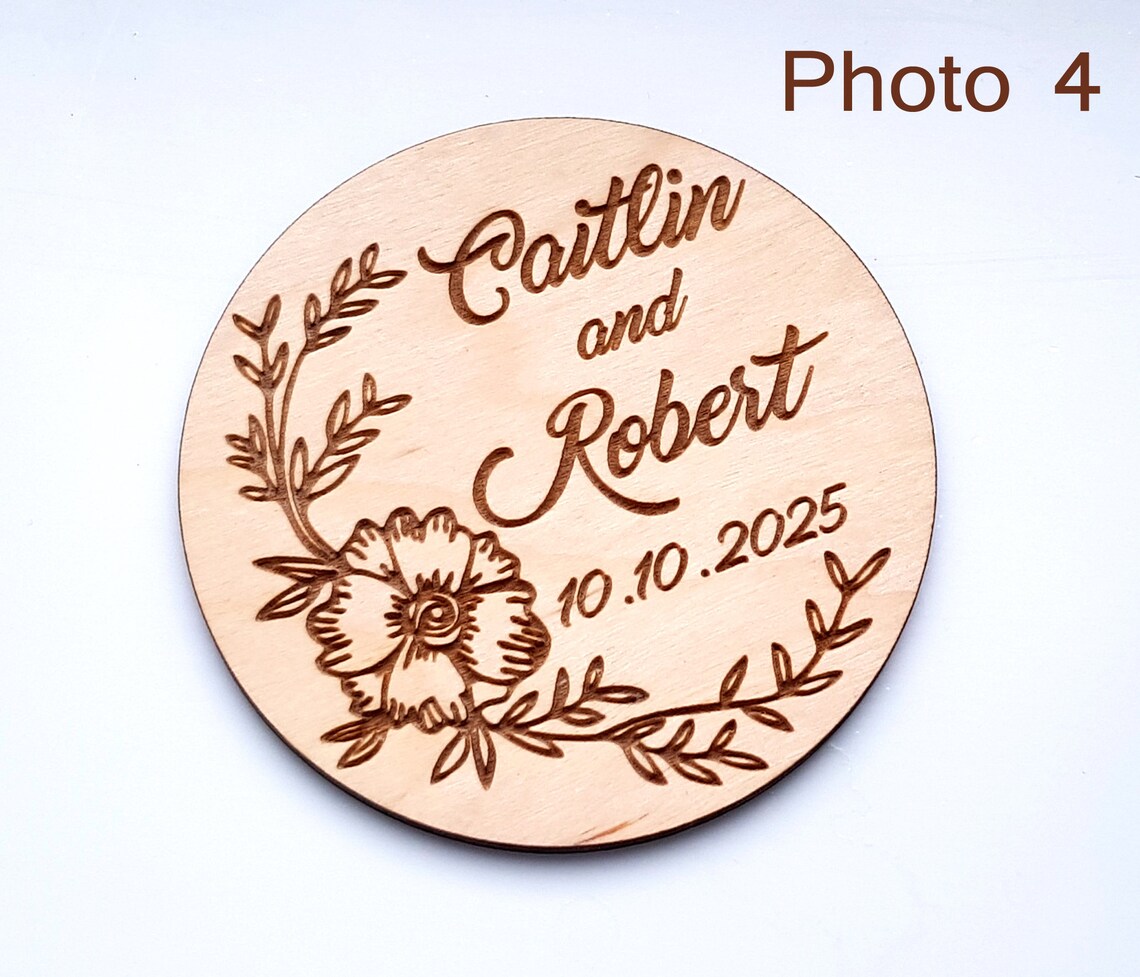 Personalized Wedding Coasters Personalized Rustic Wedding - Etsy